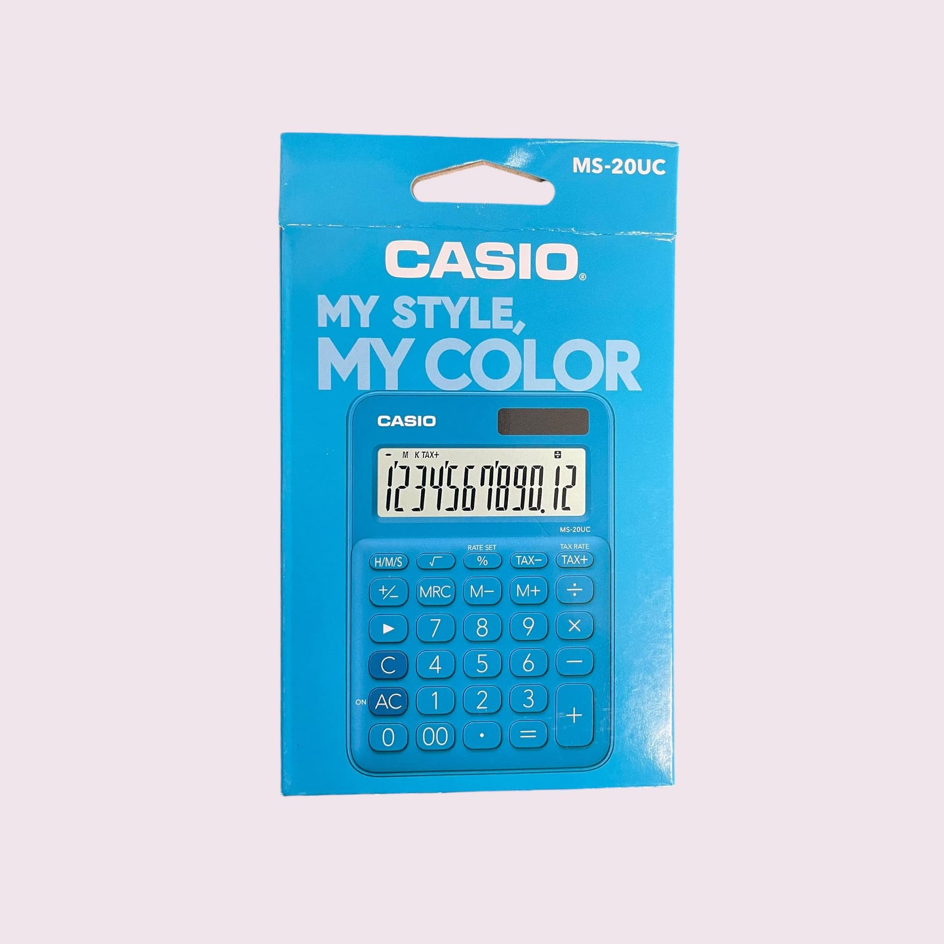 Calculadora Casio MS_20UC - Celeste - Beston Peru